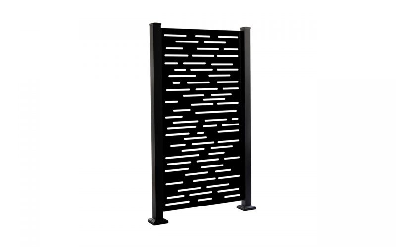 Black Matrix Aluminum Privacy Fence - All Property Services